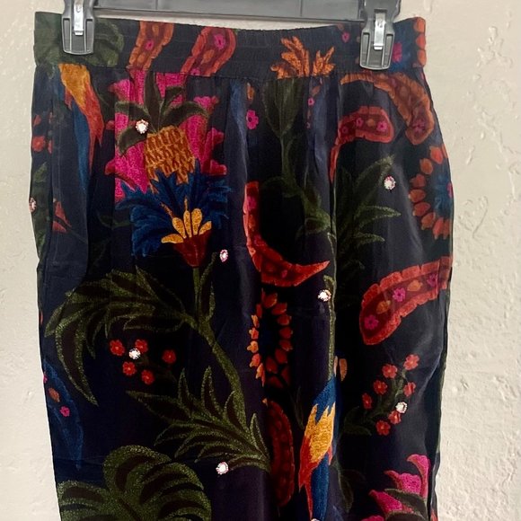 FARM Rio | Pants & Jumpsuits | Farm Rio The Navy Tropical Tapestry ...